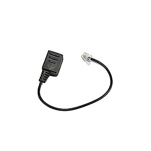 Headset Buddy Female RJ9 to Male Headset Adapter Cable (Black)