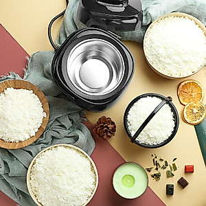 Hearth & Harbor Electric Wax Melter for Candle Making, Small 16oz Candle Wax Melting Pot, Non-Stick Candle Wax Melter for Candle Making, Candle Maker Machine - Fast, Easy, & Clean Candle Melting Pot