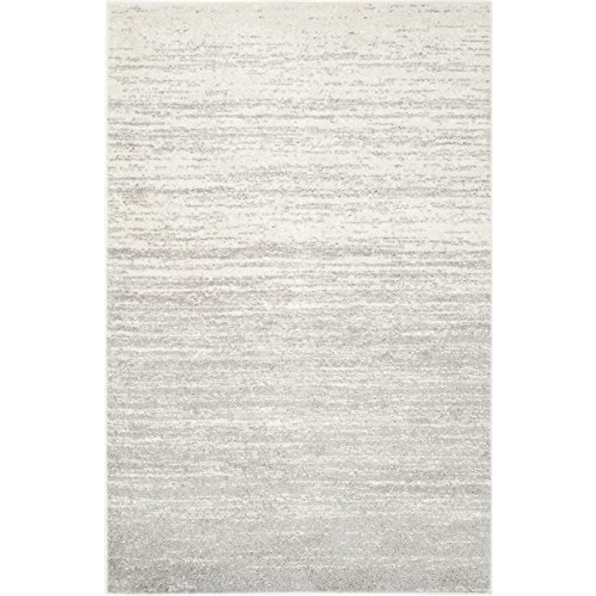 SAFAVIEH Adirondack Collection Area Rug - 9' x 12', Ivory & Silver, Modern Ombre Design, Non-Shedding & Easy Care, Ideal for High Traffic Areas in Living Room, Bedroom (ADR113B)