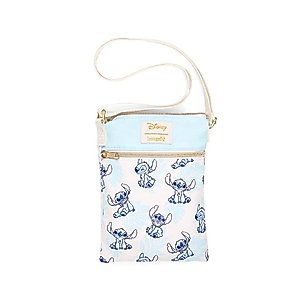 Loungefly Disney Lilo & Stitch Palm Leaves Passport Crossbody Bag AQUA MINT (KH) NONE