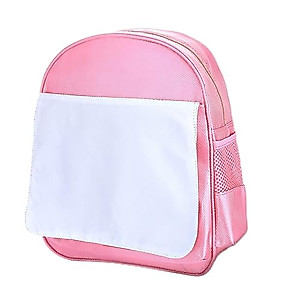 Frienda Custom Personalized Sublimation Backpack Preschool Kindergarten Kid Toddler School Backpacks for Girls Boys, 13.3 x 10.6 Inch (Pink)