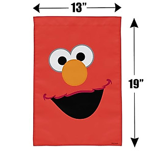 Sesame Street Elmo Face Garden Yard Flag