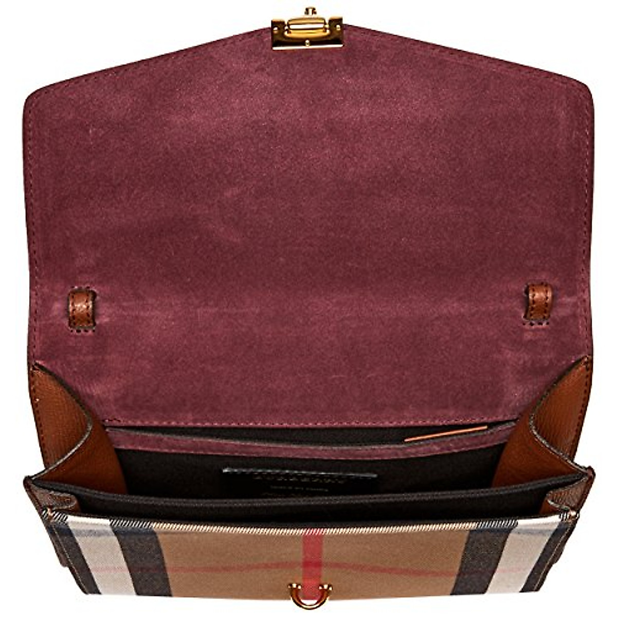 Burberry House Check Crossbody Bag (Womens) - Brown - One Size