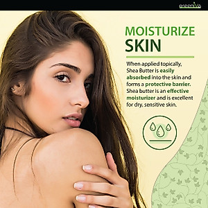 GreenIVe Shea Butter Raw 100% Pure Organically Grown Ivory Shea for Moisturizing or DIY Butters, Lotions, Soaps.