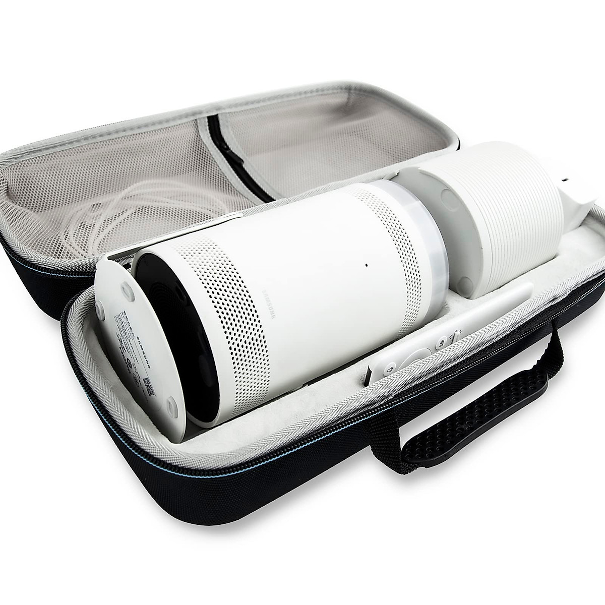 Carrying Case for Samsung The Freestyle Projector,Compatible with The Freestyle Smart Portable Projector 360°All-Round Hard EVA Protection Storage Box Travel Bag