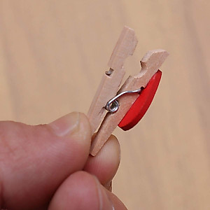 50pcs Love Photo Clip Photo Mini Clip Love Clip Photo Wood Clip Photo Clip Love