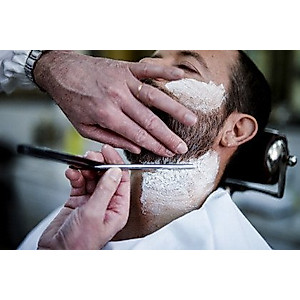 Macs Professional Black Plastic Handle Barber Double Edge Half Blade Barber Safety Razor with Hi-Chromium Derby 100 Count Double Edge Half Blades Made of Stainless Steel Easy To Replace-092B1