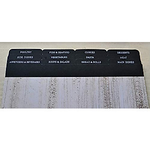 Brownlow Gifts Binder with Plastic Page Protectors and Recipe Cards, 8 x 9-Inch, Vintage Kitchen,70050