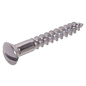 Hillman 6135 Oval Slotted Wood Screw (#10 X 1")