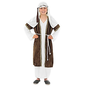 fun shack Boys Shepherd Costume for Kids, Joseph Costume for Boys, Shepherd Boy Outfit, Nativity Dress-Up, X-Large
