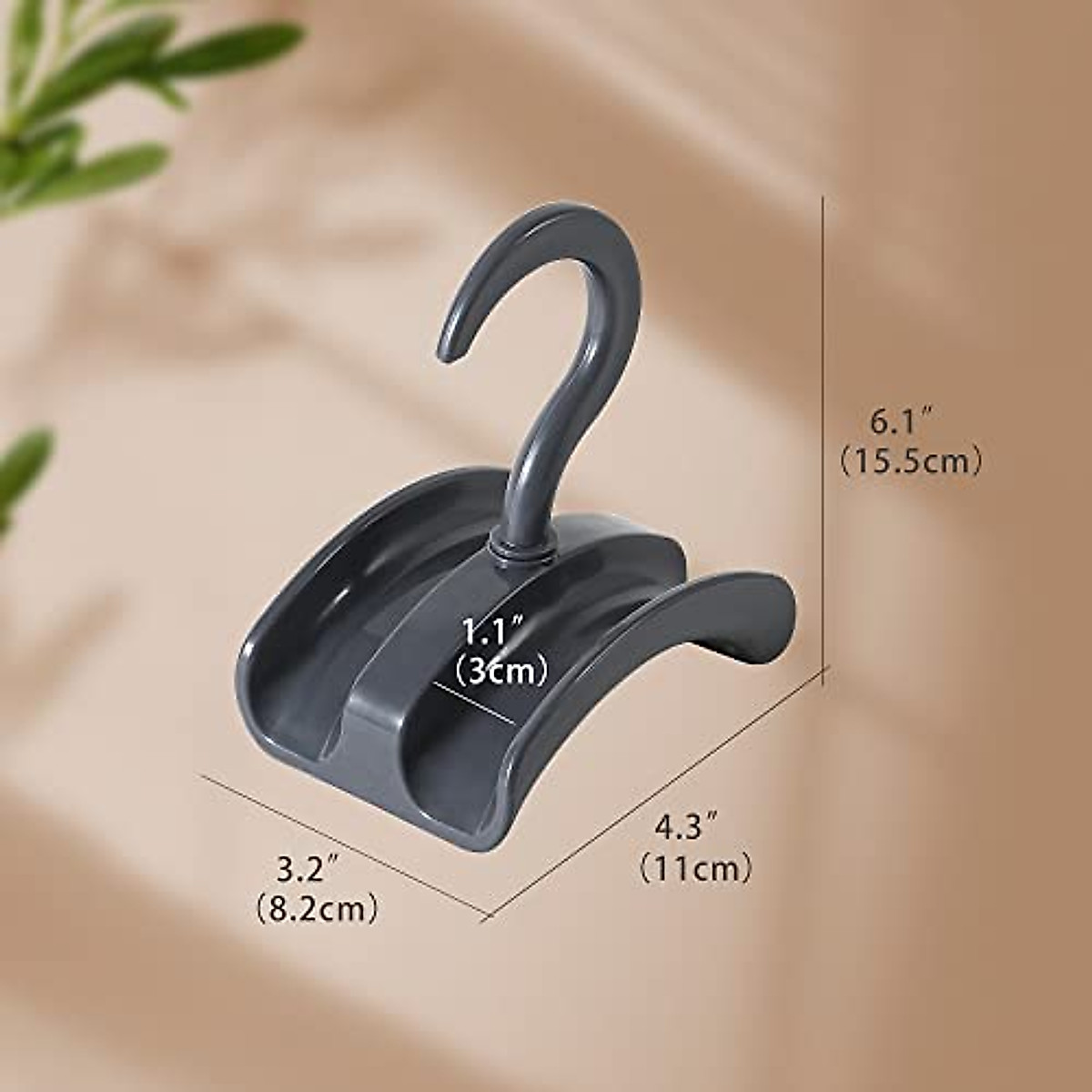 Purse Organizer Closet Bag Hanger - Acrylic Handbag Hangers - Rotating Purse Holder Closet Rod Hook Storage Organizers Rack for Purses | Backpack | Tote | Pocketbook | Crossbody ( 4 Pack)