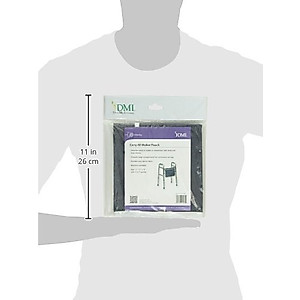 DMI Universal Walker Bag, Single Pocket Carry-All Pouch, Easy to Attach and Fold, Durable, Machine Washable, 12.5 to 15 Inches