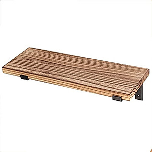 Floating Shelves Wall Rustic Wood for Kitchen Living Room Bedroom Bathroom Mikalo Wall Shelves Floating-Shelves Wall Decor Bedroom Decor Floating Shelves Bathroom Storage Wall Shelves