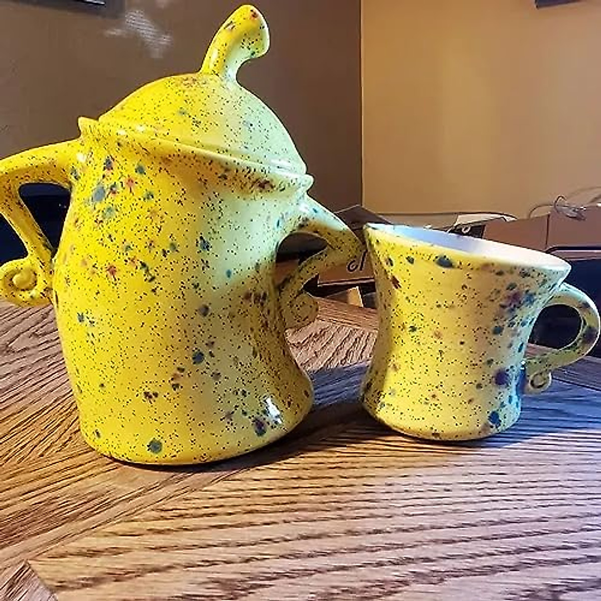 Canister with Attitude,Cute Cafe Sassy Canister,Airtight Ceramic Kitchen Storage Canisters for Food with Lids,Perfect for Coffee Tea Sugar Spices and More Food Jars (yellow)