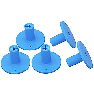 QHALEN Golf Rubber Tee Holder Set for Golf Driving Range Tee Practice Tool Pack of 5 (Blue)