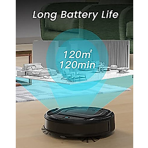 Lefant Robot Vacuum Cleaner with 2200Pa Powerful Suction,Tangle-Free,Wi-Fi/App/Alexa,Featured 6 Cleaning Modes,Self-Charging Slim Robotic Vacuum Cleaner, Ideal for Pet Hair, Hard Floor M210 Pro