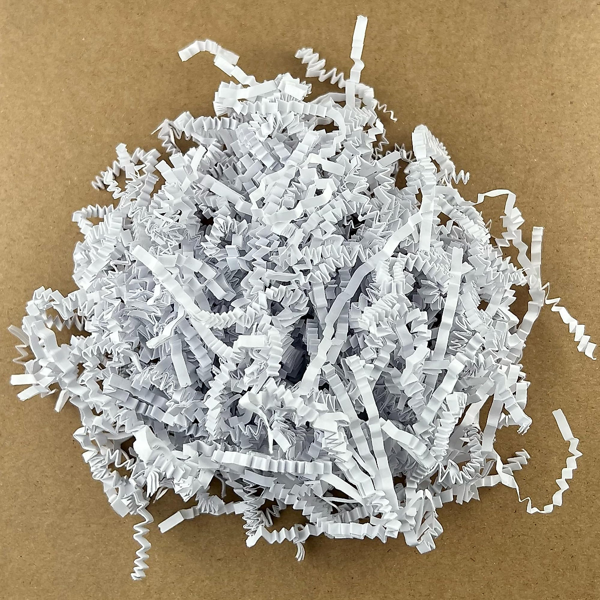 Mighty Gadget 1 LB White Crinkle Cut Paper Shred Filler for Gift Wrapping & Basket Filling (Made in the USA)