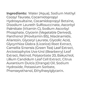 DERMA-E Vitamin C Cleanser - Daily Brightening Cleanser – Hydrating Face Wash to Even Out Skin Tone – Moisturizing Face Cleanser for a Radiant Glow, 6 fl oz