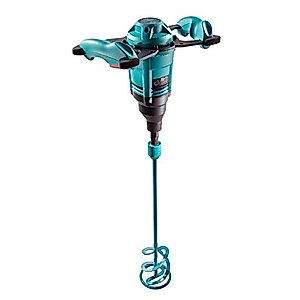 COLLOMIX Paddle Mixer - 110 V, 1.4 HP Portable Concrete Mixing Drill with Variable Speed Controls & HEXAFIX Paddle Connection - Xo1R