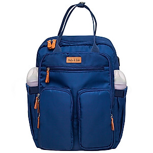 Baby n Tots | Sport Travel Diaper Bag Backpack | Multifunctional Completely Waterproof | Baby Registry Gift