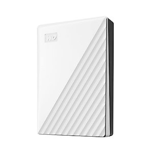 Western Digital 5TB My Passport Portable External Hard Drive with password protection and auto backup software, White - Western DigitalBPKJ0050BWT-WESN