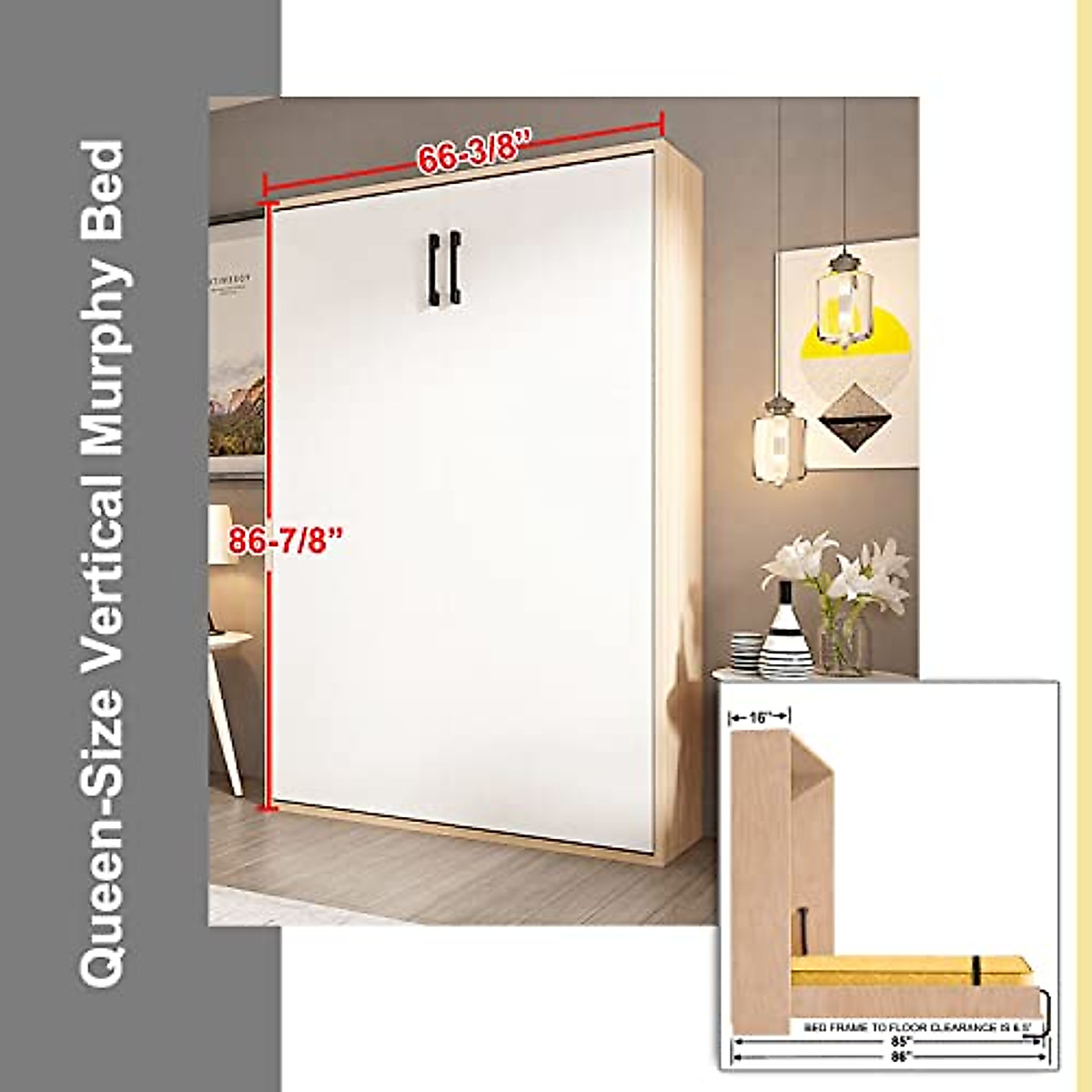 Queen Size Deluxe Murphy Bed Kit Murphy Bed Kit Queen Murphy Bed Hardware DIY Murphy Bed Kit Queen Size Murphy Bed Hardware Murphy Bed Kit Queen Size Murphy Bed Hardware Kit Bed Kit Queen (Vertical)