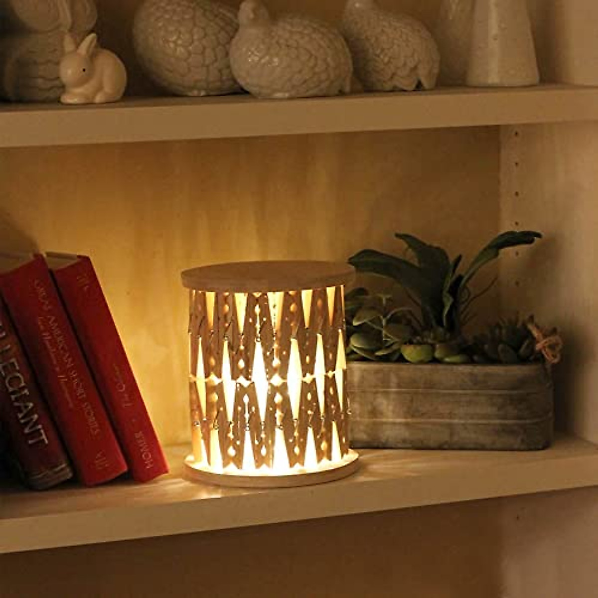 Wooden Clothespins for Crafts with Reusable Storage Bag – 50 Pack Natural Clothes Pins Heavy Duty Outdoor and Indoor Use, Moisture Resistant Laundry Clips with Strong Grip