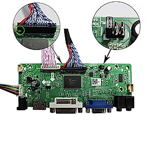 HD-MI VGA DVI Audio LVDs Controller Board 30 pin for 17" 19" 1280x1024 M170EG01 M170EN01 M170EN06 M170ETN01 1 LCD Gaming Screen Panel
