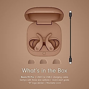 Beats Fit Pro x Kim Kardashian - True Wireless Noise Cancelling Earbuds - Dune with AppleCare+ (2 Years)