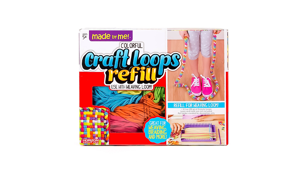 Made By Me Craft Loop Refill Kit - Vibrant Weaving Loops for Kids