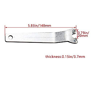 Auniwaig Angle Grinder Accessories Angle Grinder Parts Set, Including Black Metal Guard Protector Cover, Angle Wrench Grinder Flange Lock Nut, Angle Grinder Handle, Sanding Disc