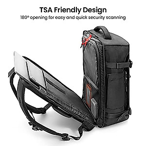 tomtoc Bundle Set Travel Backpack 40L & Electronic Organizer Accessory Tech Pouch