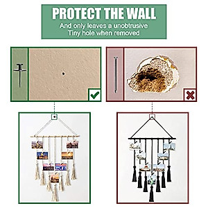 Assenic 32PCS Picture Hanger Nails, Double Headed Push Pins Used for Hanging Picture Photo Ornament Clock Key , Picture Hanging Hardware Convenient and Suitable for Home Office and School Decoration.