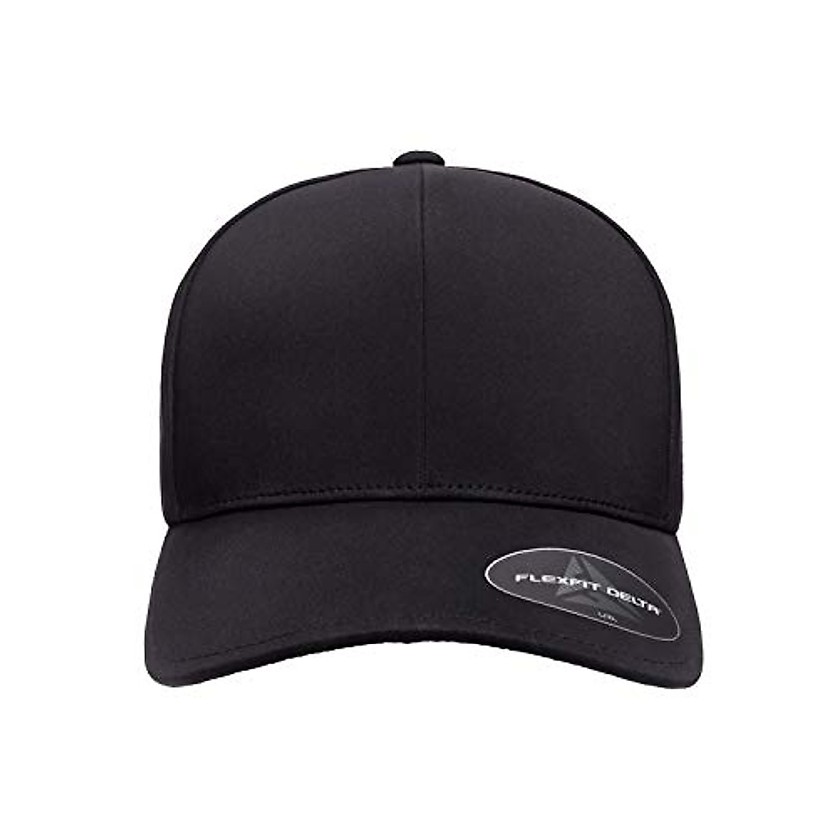 Flexfit Mens Delta Seamless Baseball Cap, Black, Small-Medium US