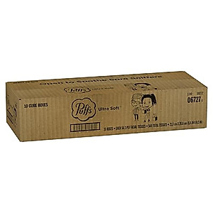 Puffs Ultra Soft Non-Lotion Tissues, 10 Cubes, 56 Tissues Per Box