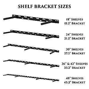 DAKODA LOVE Solidwood Interiors White Oak Wood Floating Shelf | Premium Craftsman Quality (18" L x 6" D x 1.38" H)