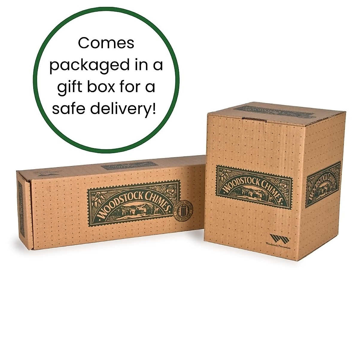 Woodstock Wind Chimes for Outside, Garden, Patio, Porch and Outdoor Decor (37") Encore Chimes of Earth Evergreen Wind Chimes Gifts (DCE37)