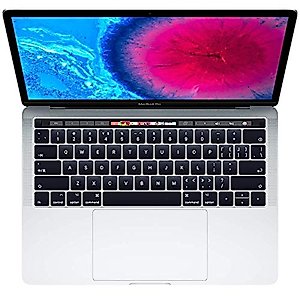 Apple Laptop MacBook Pro MPXV2LL/A, 13.3in with Touch Bar, Intel Core-i5 3.1GHz, 16GB Memory, 256GB SSD, Silver (Renewed)