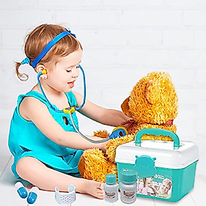 Doctor Kit for Kids | Kids Doctor Playset with Electronic Stethoscope | Toy Medical Kit for Kids | Pretend Play Doctor Set for Toddlers | Children's Realistic Dr. Kit with Sounds