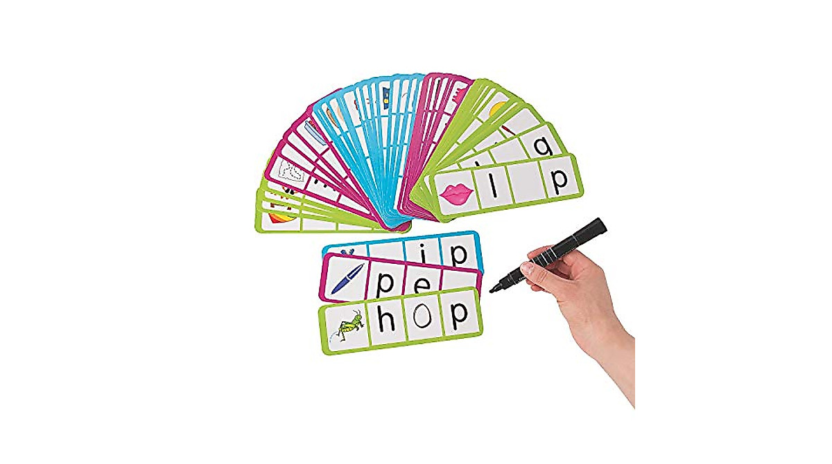 Consonant Vowel Consonant (CVC) Dry Erase Card Set for Learning