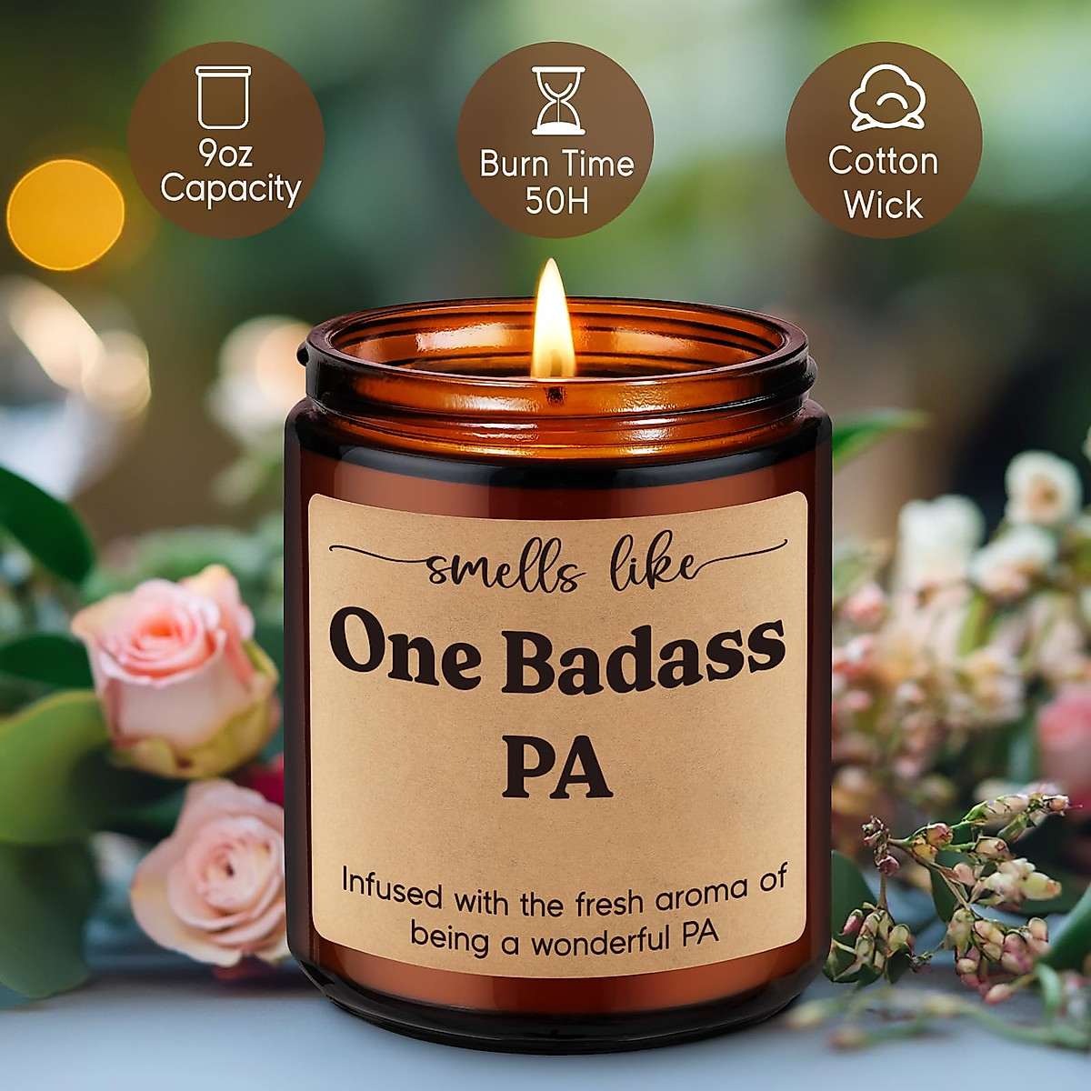 Fairy's Gift PA Candle, Physician Assistant Gifts, Funny Gifts for PA - Physician Assistant Graduation Gifts, PA Student School Gifts, PA Week, Christmas, Future PA Gifts, Badass PA Gifts for Women