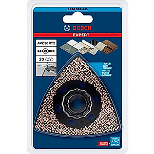 Bosch Professional 1x Expert Sanding Plate AVZ 90 RT2 Multitool Blades (Ø 90 mm, Grit 20, Accessories Multitool)
