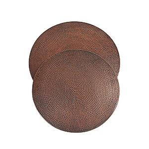 Premier Copper Products LS20DB 20-Inch Hand Hammered Copper Lazy Susan, Oil Rubbed Bronze