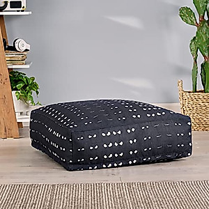 Christopher Knight Home Ivey Pouf, Dark Blue