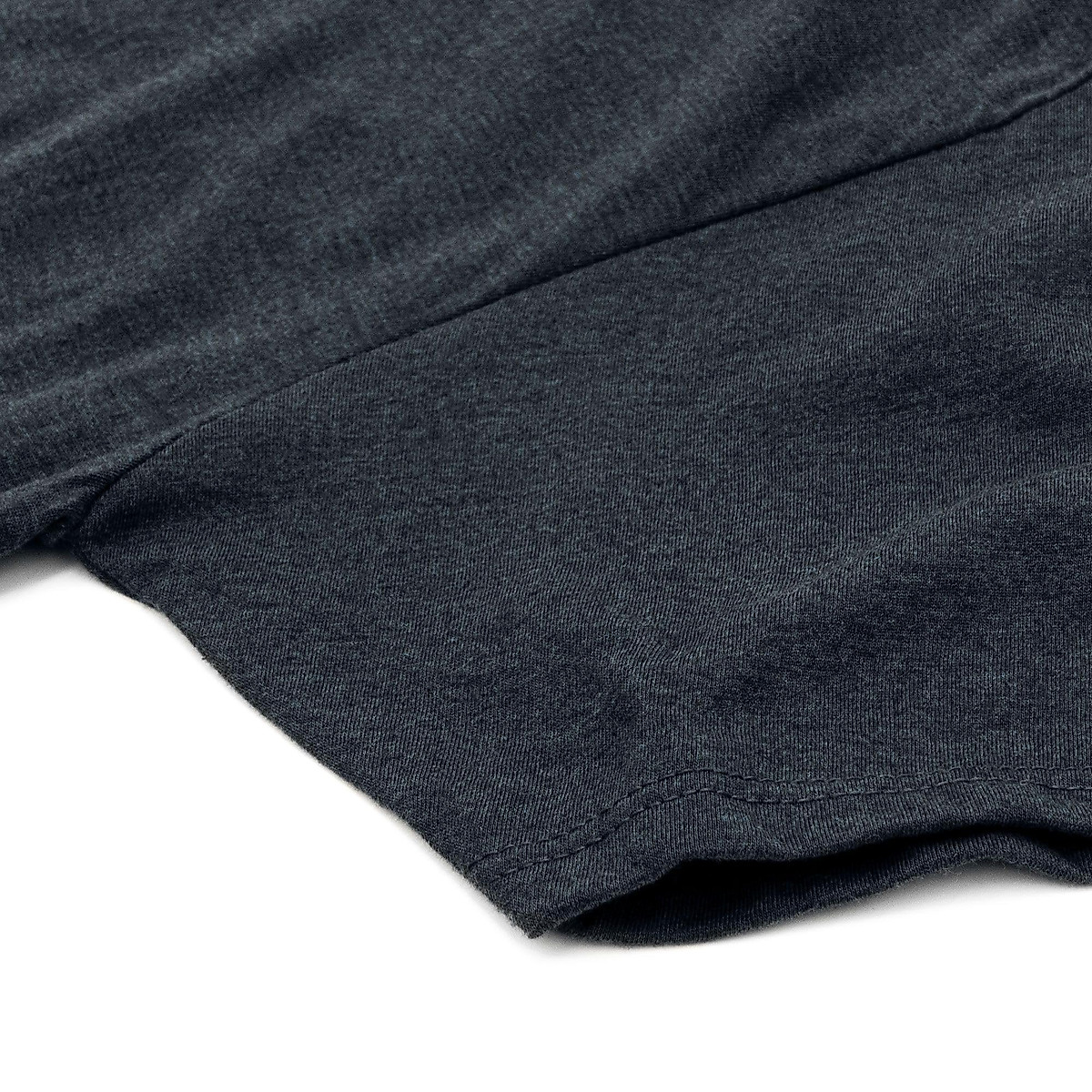 Tee Luv Men's Distressed Ford Signature Shirt, Navy Heather, S