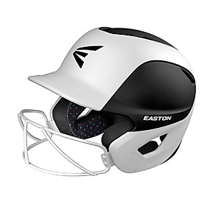 Easton | GHOST Softball Batting Helmet | Two-Tone Matt Black/White | T-Ball/Small