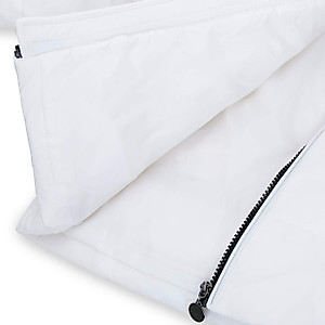 SANMIO Baby Boys Girls Two Piece Snowsuit, Toddler Winter Hooded Puffer Down Jacket Coat with Ski Bib