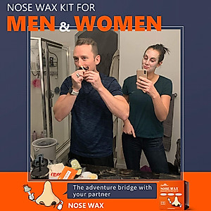 Lifestance Nose Wax Kit, Nose Hair Wax, Nose Wax for Quick & Easy Hair Removal, Painless Nose Hair Waxing Kit for Men Women (15-20 Times Usage)