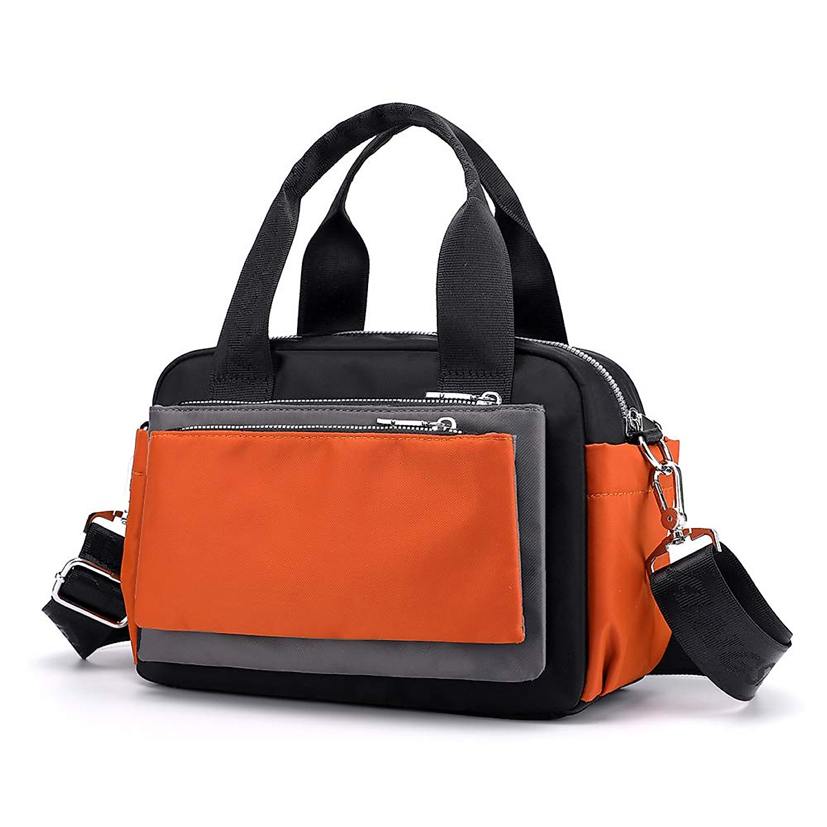 Collsants Small Crossbody Bag for Women Nylon Shoulder Handbags Everyday Travel Purse Multi Zipper Pocket