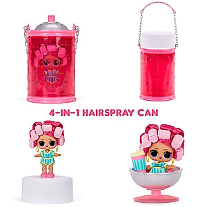 L.O.L. Surprise! Hairgoals Series 2 with 15 Surprises Including Real Hair Fashion Doll, Exclusive Hair Salon Toy Chair, Doll Accessories, Bottle, Comb - Small Dolls for Girls Ages 4-14 Years